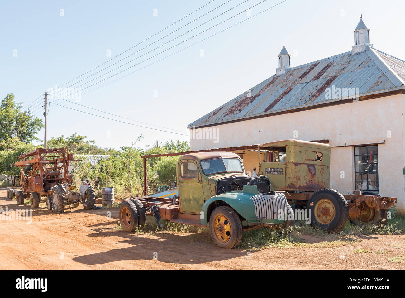 PHILIPPOLIS, SOUTH AFRICA - MARCH 21, 2017: Historic old vehicles in ...