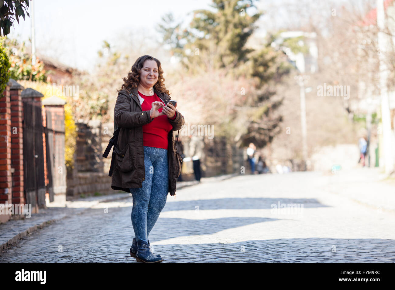 Map location on smartphone Stock Photo - Alamy