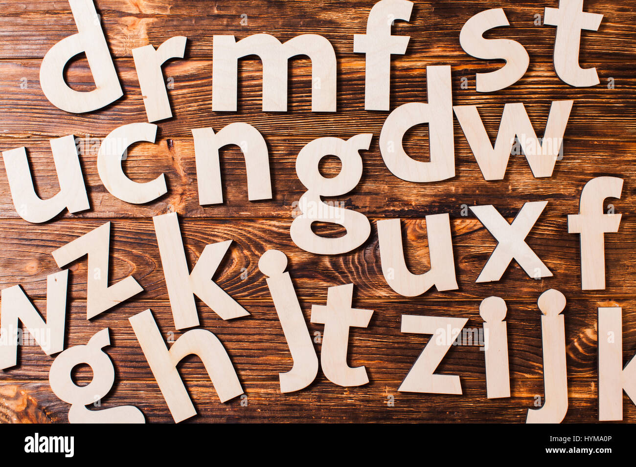 Scattered big letters Stock Photo - Alamy