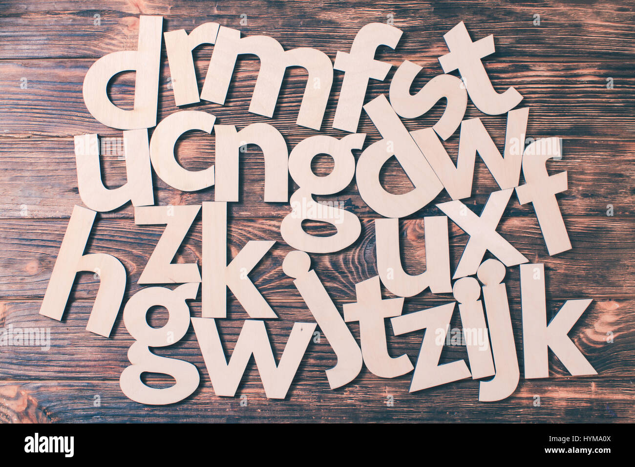 Scattered big letters Stock Photo - Alamy