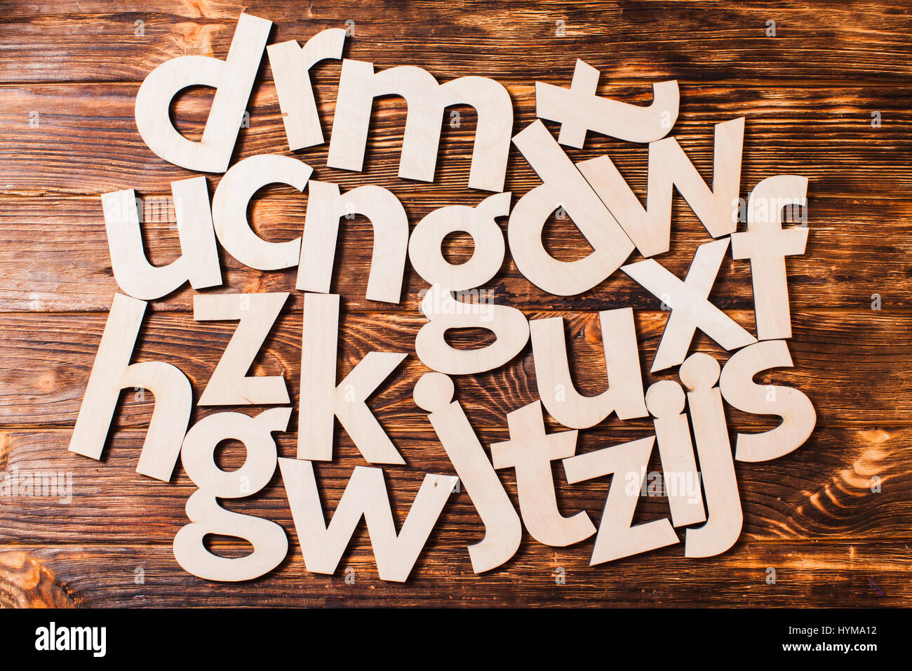 Scattered big letters Stock Photo - Alamy