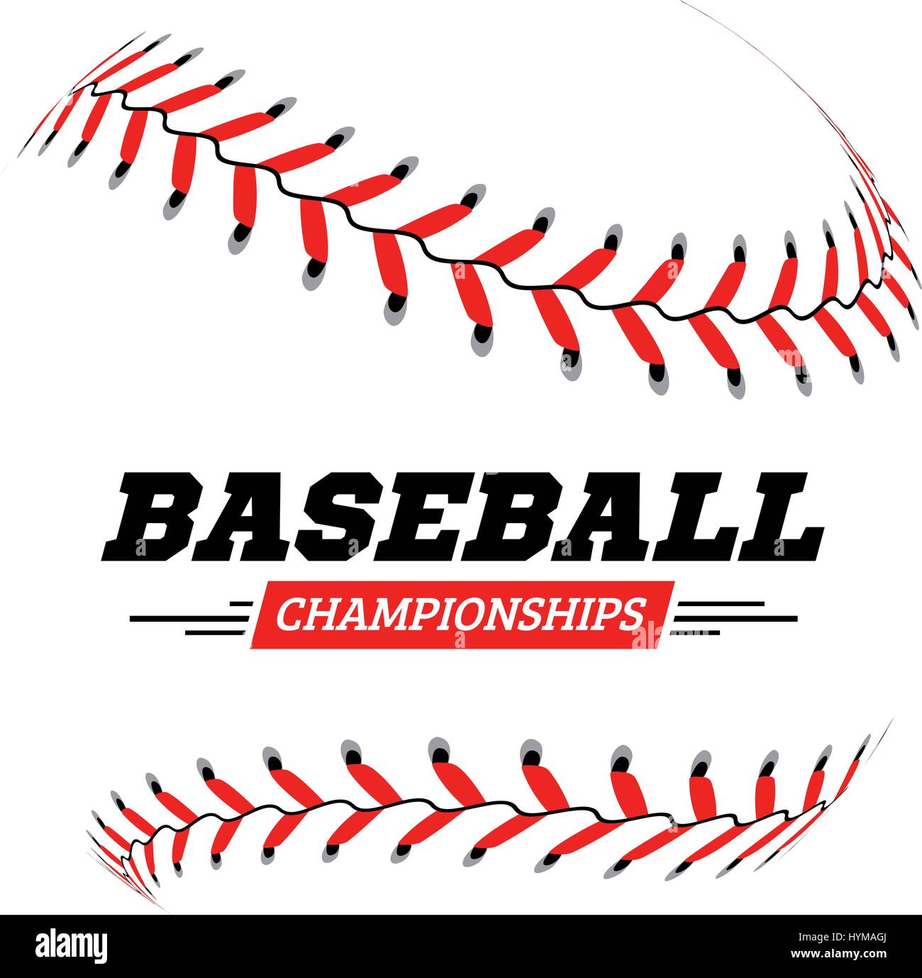 Baseball stitches Stock Vector Images - Alamy