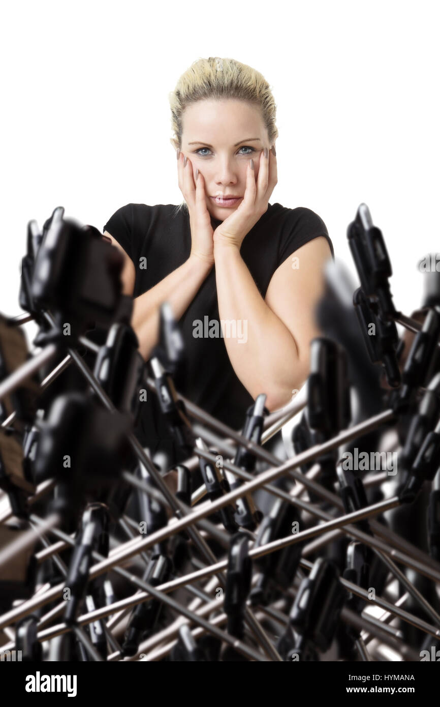 Photo sad irritated woman hi-res stock photography and images - Alamy