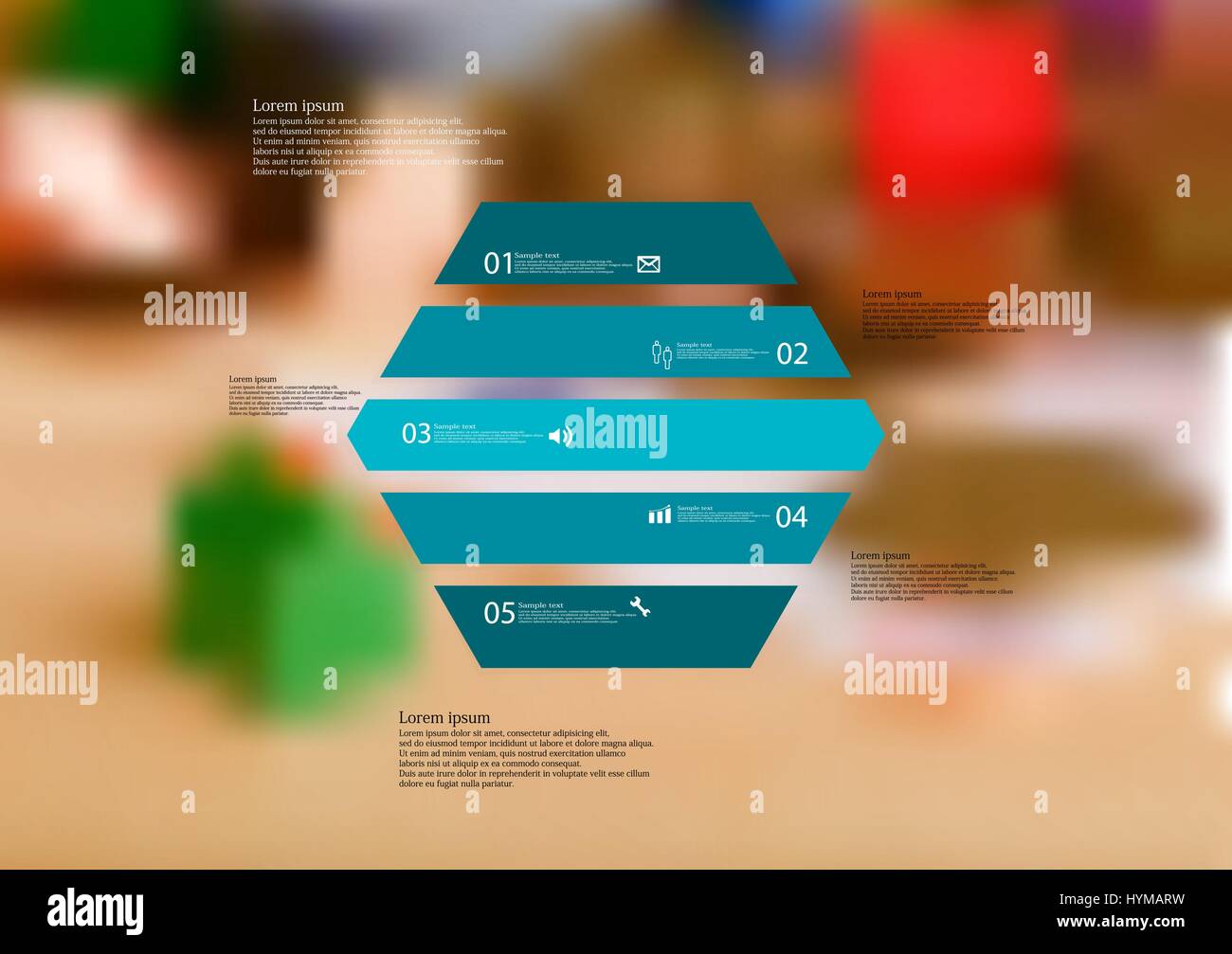 Five sections Stock Vector Images - Alamy