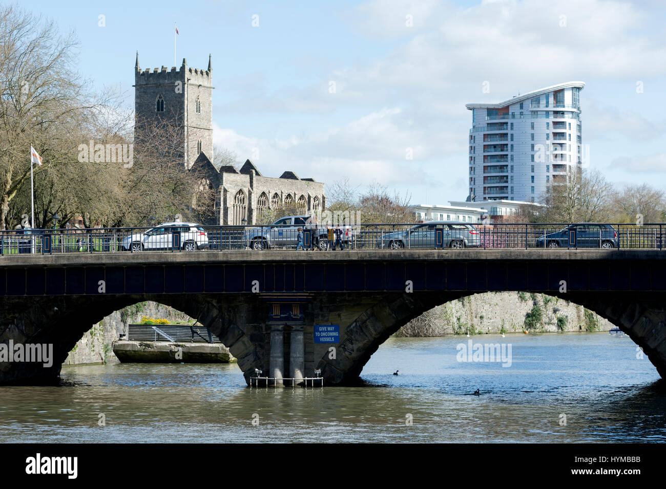 Bristol Bridge over the Floating Harbour, Bristol, UK Stock Photo - Alamy