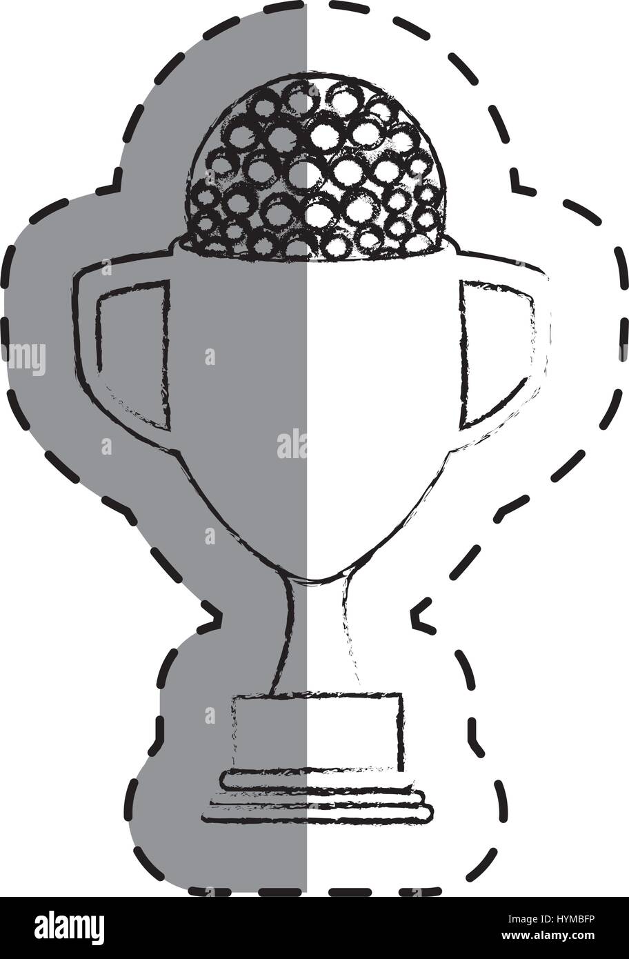 trophy golf isolated icon vector illustration design Stock Vector Image ...