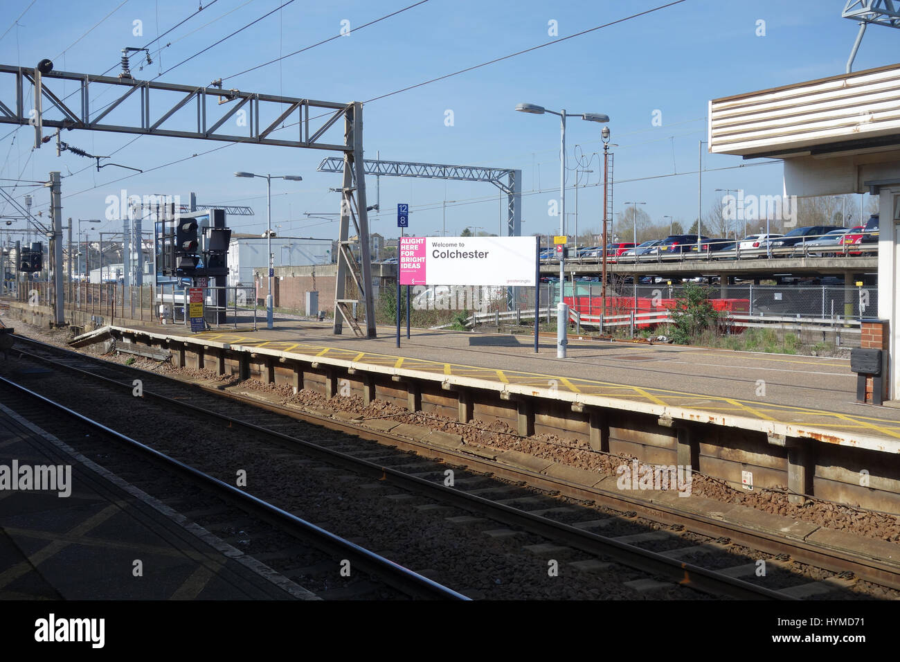 Colchester North Station Stock Photo - Alamy