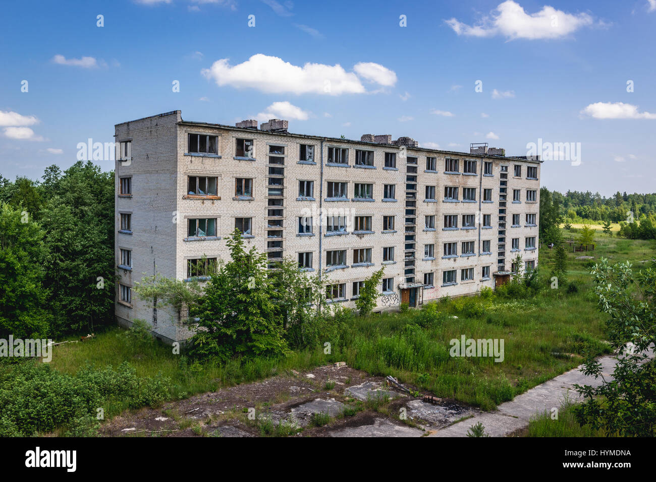 Skrunda-1 ghost town, former site of Soviet Dnepr radar station from ...