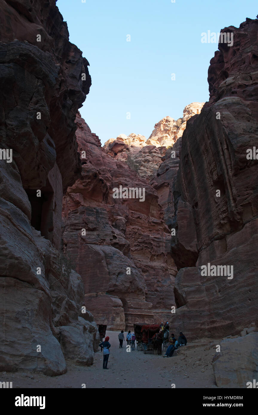 Jordan: different shapes, colors and shades of the red rocks seen in ...