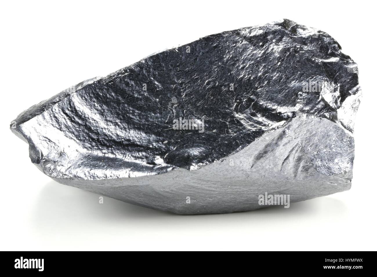 very pure silicon from Freiberg/ Germany isolated on white background ...