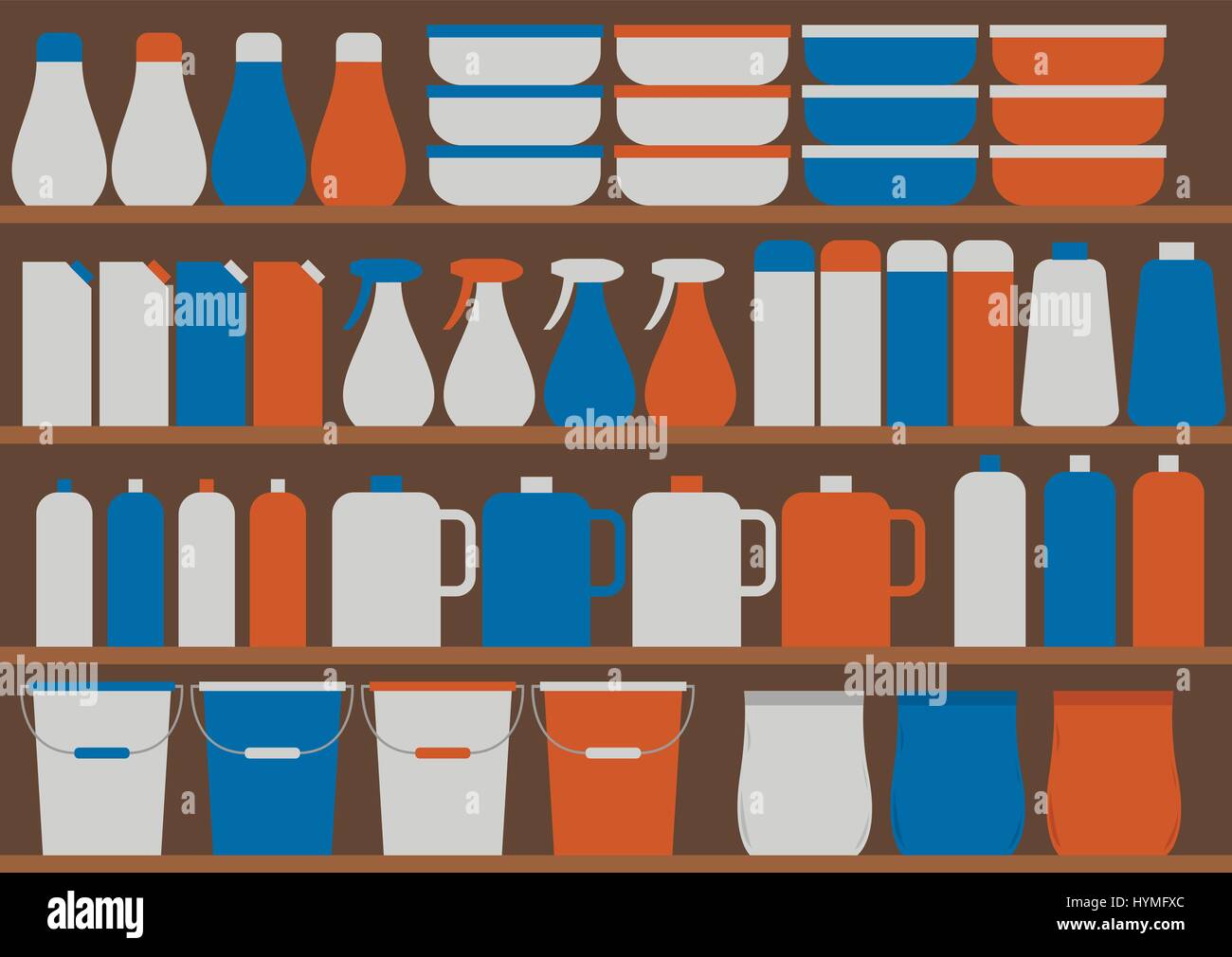 Shelves boutique Stock Vector Images - Alamy