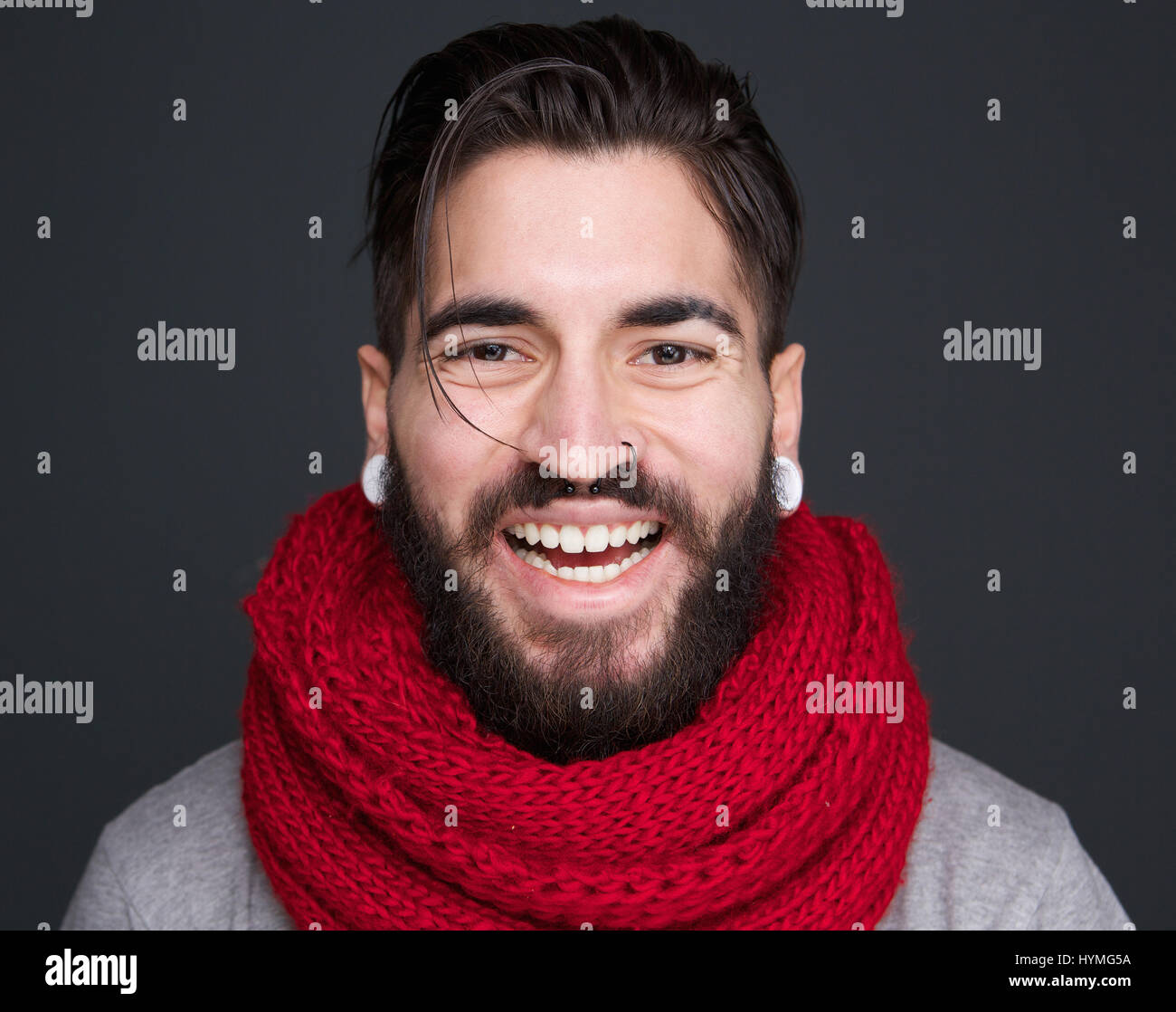 Happy hispanic black man laughing hi-res stock photography and images ...