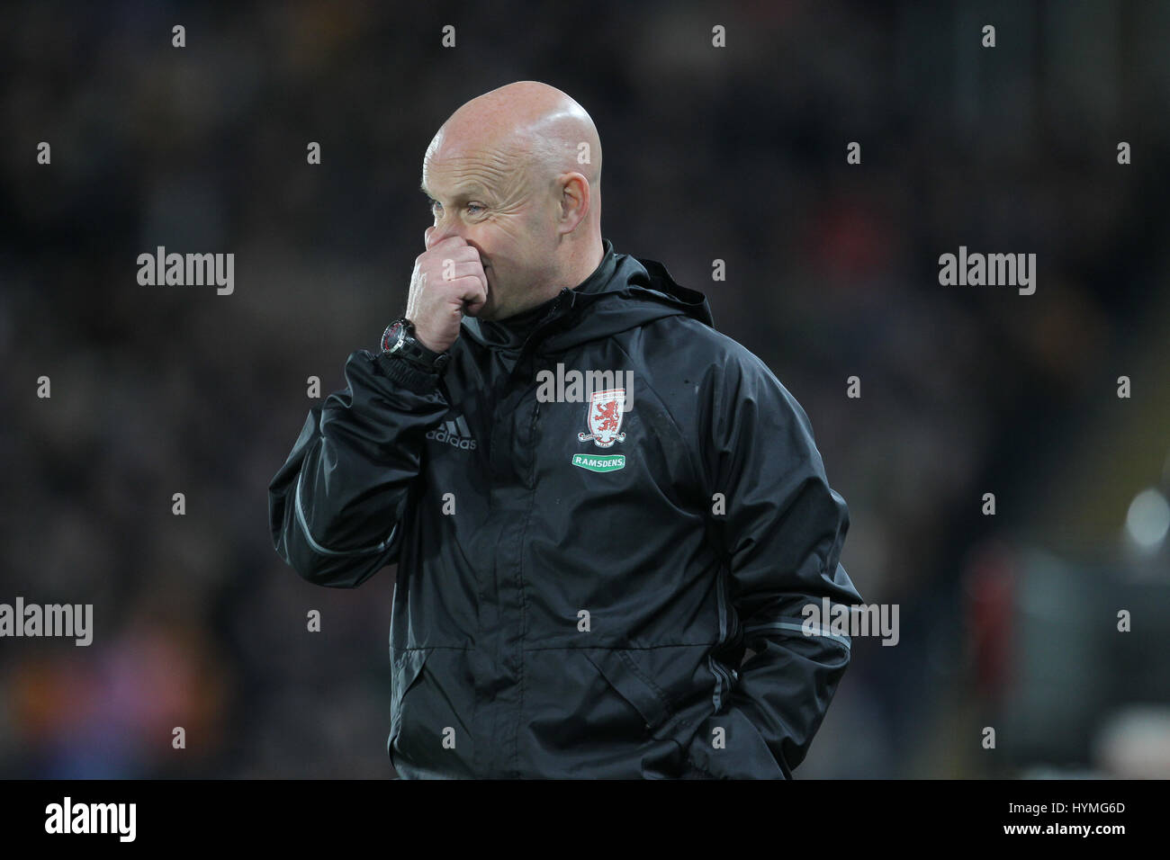 Middlesbrough manager Steve Agnew during the Premier League match at St ...