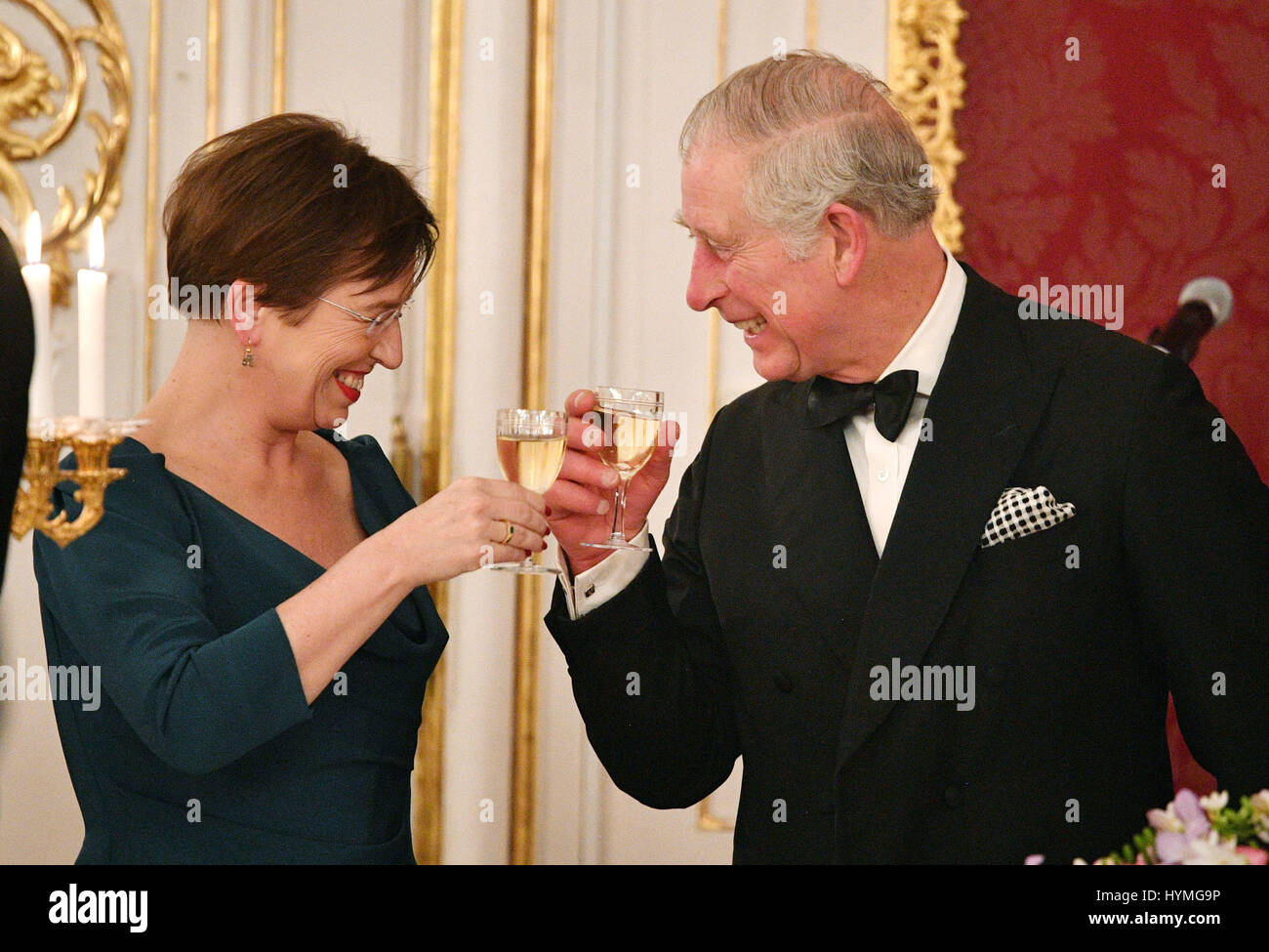 The Prince of Wales and First Lady Doris Schmidauer attend a state ...