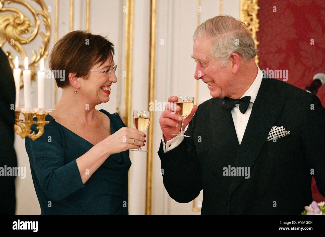 The Prince of Wales and First Lady Doris Schmidauer attend a state ...