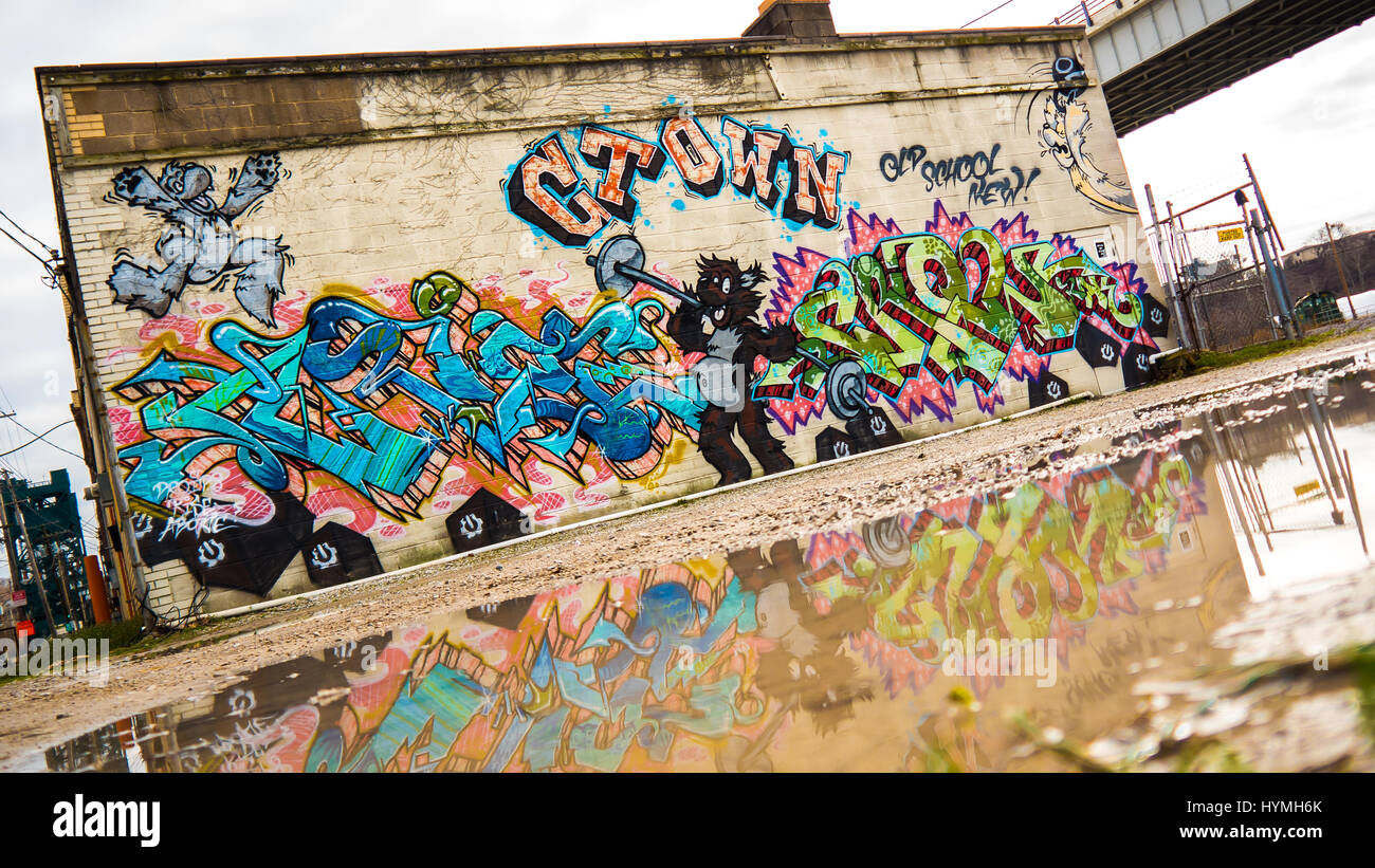 City of cleveland mural hi-res stock photography and images - Alamy