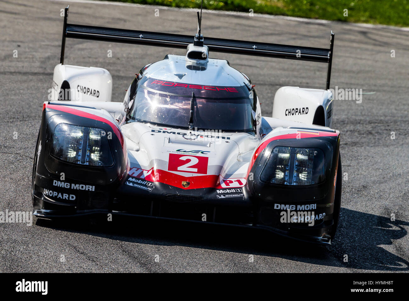 Monza, Italy - April 01, 2017: Porsche 919 Hybrid of Porsche LMP Team ...