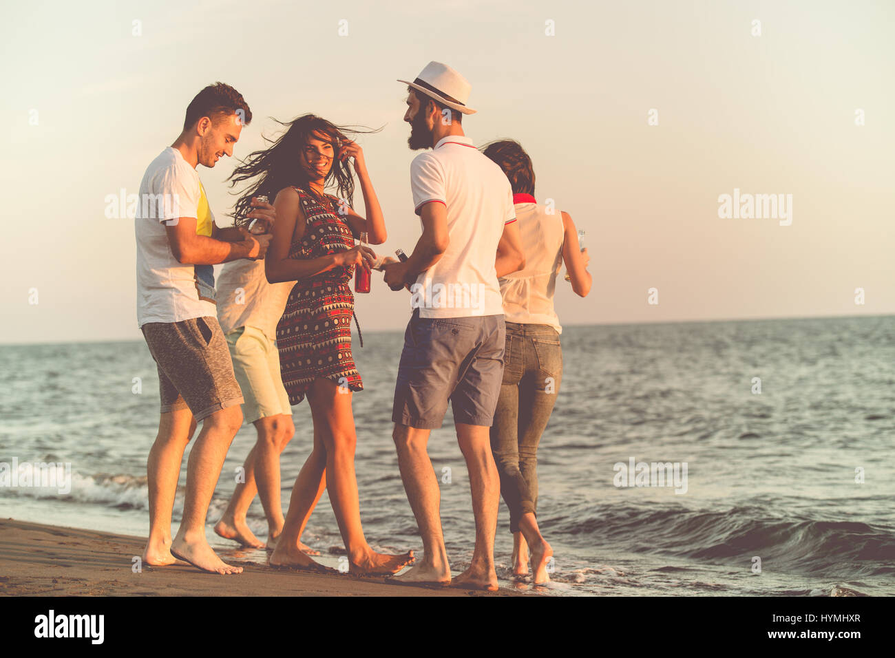 6 students jumping with joy hi-res stock photography and images - Alamy