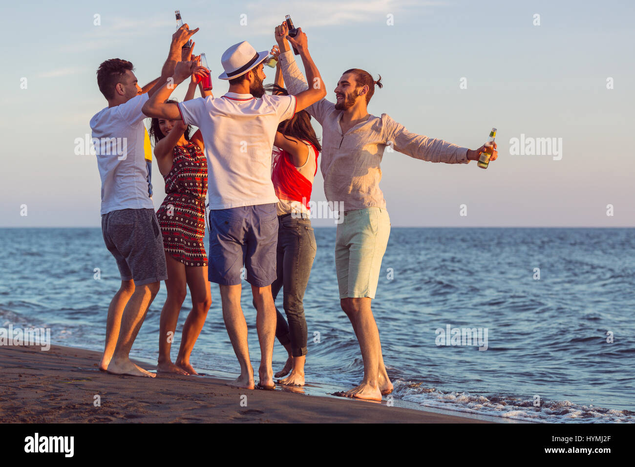 6 students jumping with joy hi-res stock photography and images - Alamy