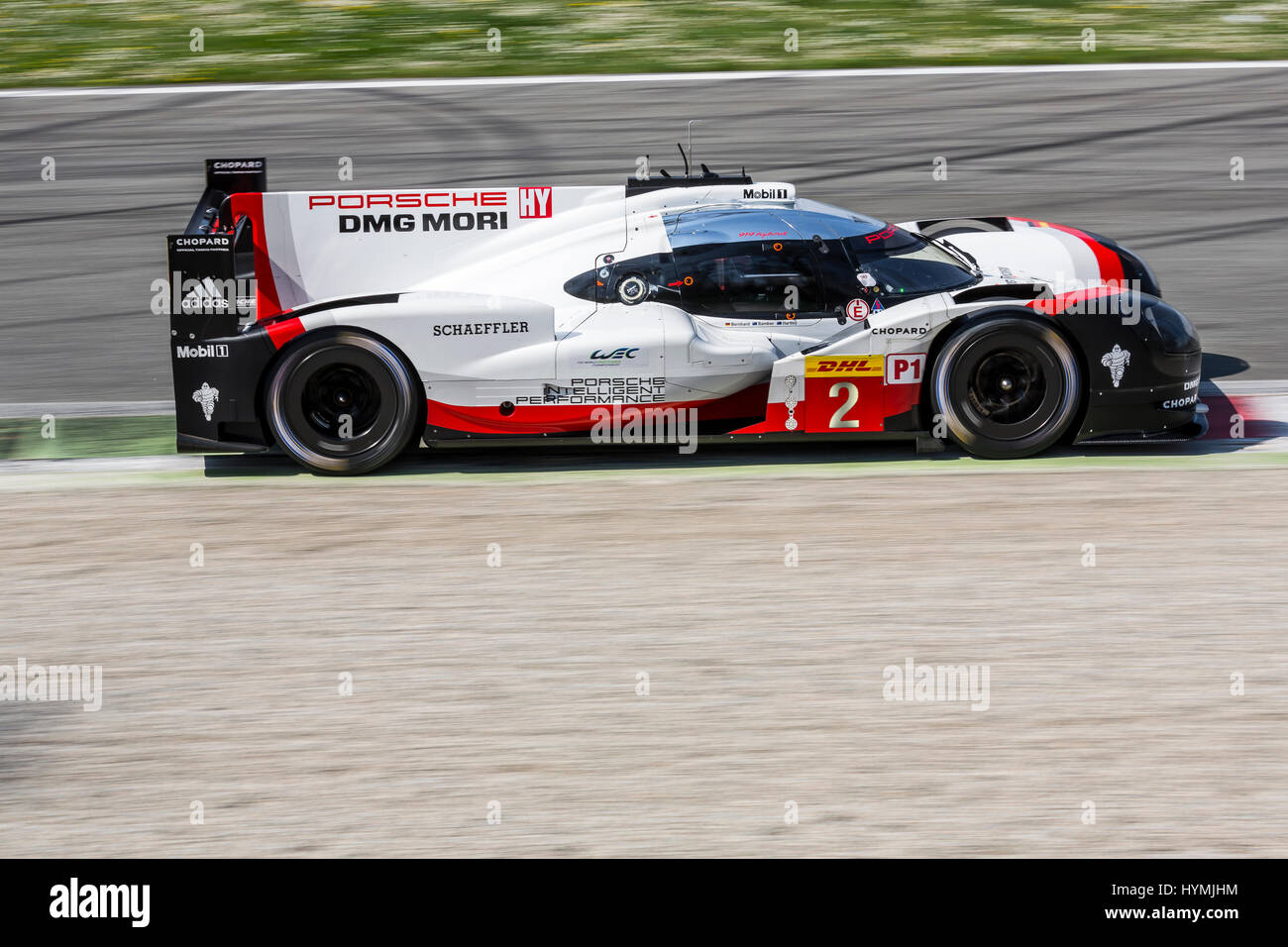 Monza, Italy - April 01, 2017: Porsche 919 Hybrid of Porsche LMP Team ...
