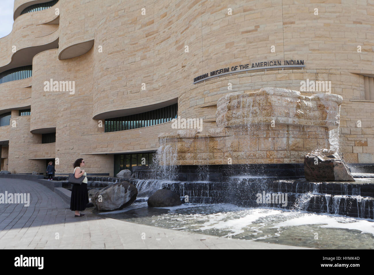 National Museum of the American Indian waterfall - Washington, DC USA ...