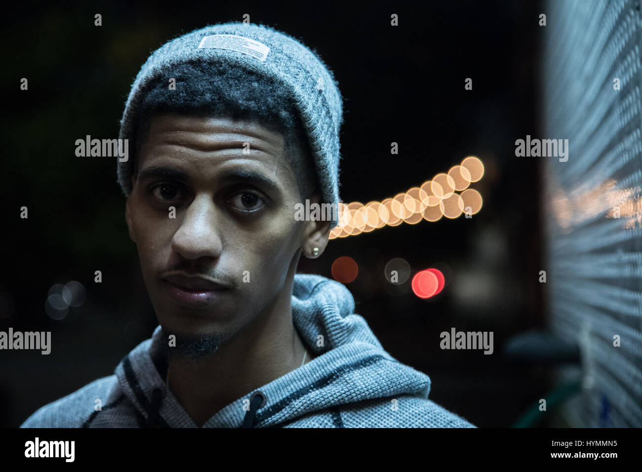 Attractive black model poses in hi-res stock photography and images - Alamy