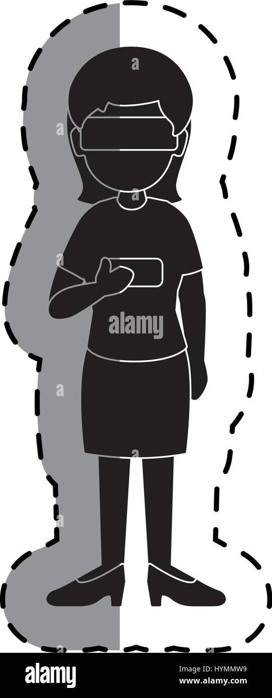 Virtual reality avatar person Stock Vector Images - Alamy