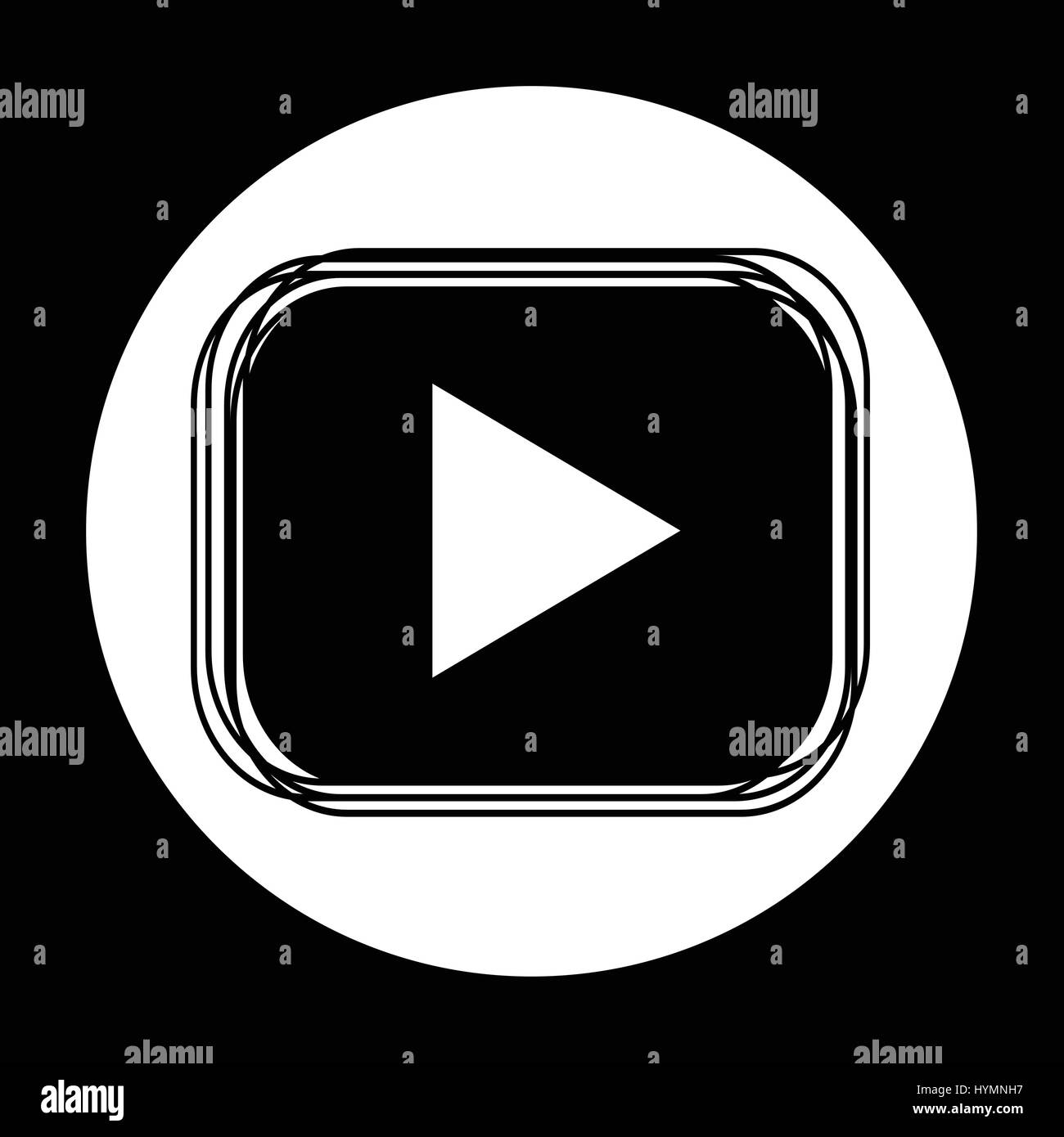 Play button icon Stock Vector Image & Art - Alamy