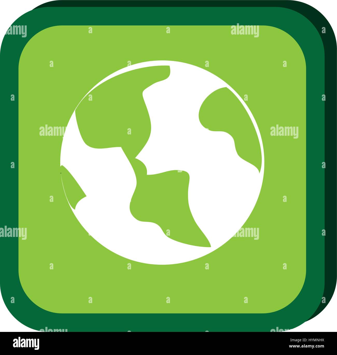 green frame with planet earth vector illustration Stock Vector Image ...