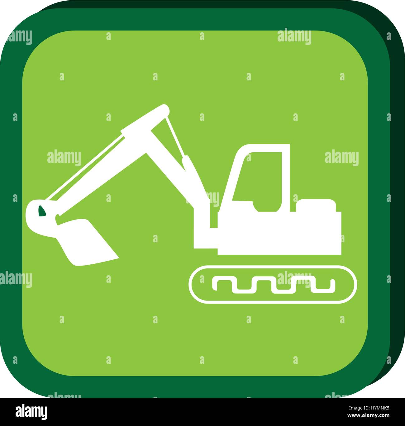 Environmental friendly excavator Stock Vector Images - Alamy