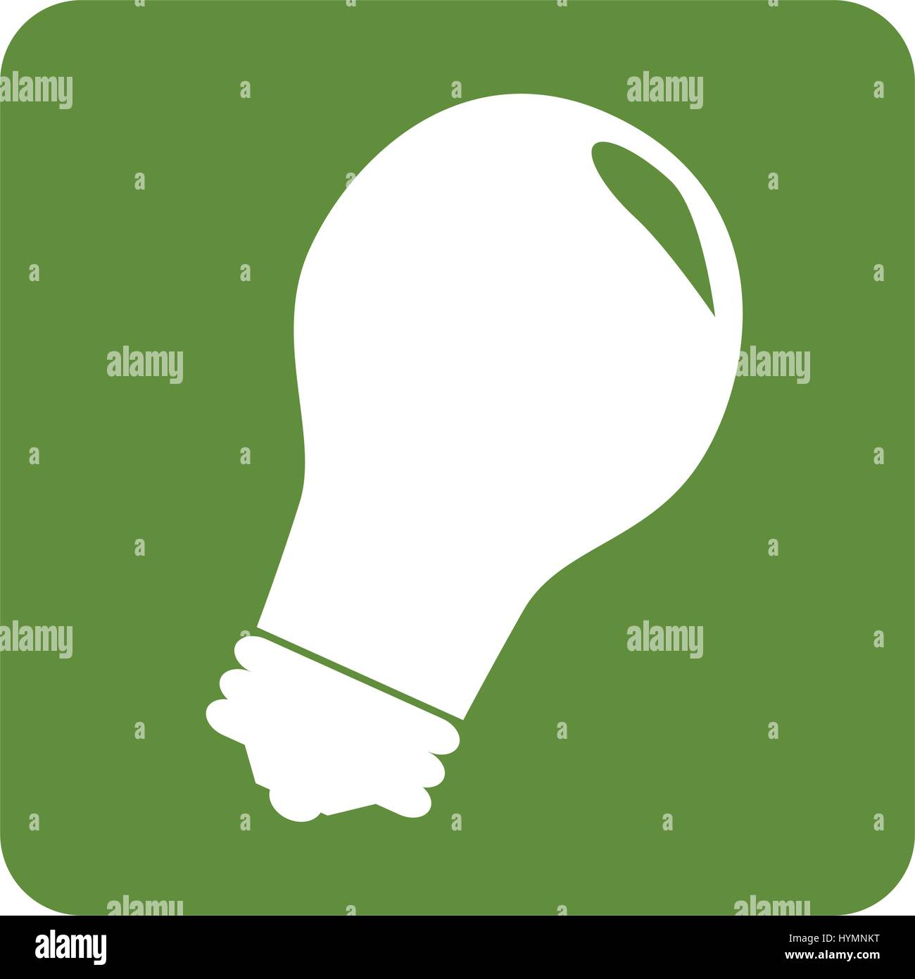 green background with light bulb vector illustration Stock Vector Image ...