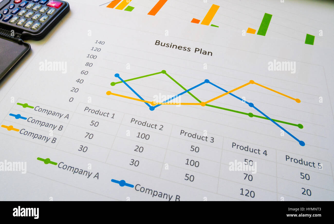 Business summary or Business plan report with Charts and graphs in ...