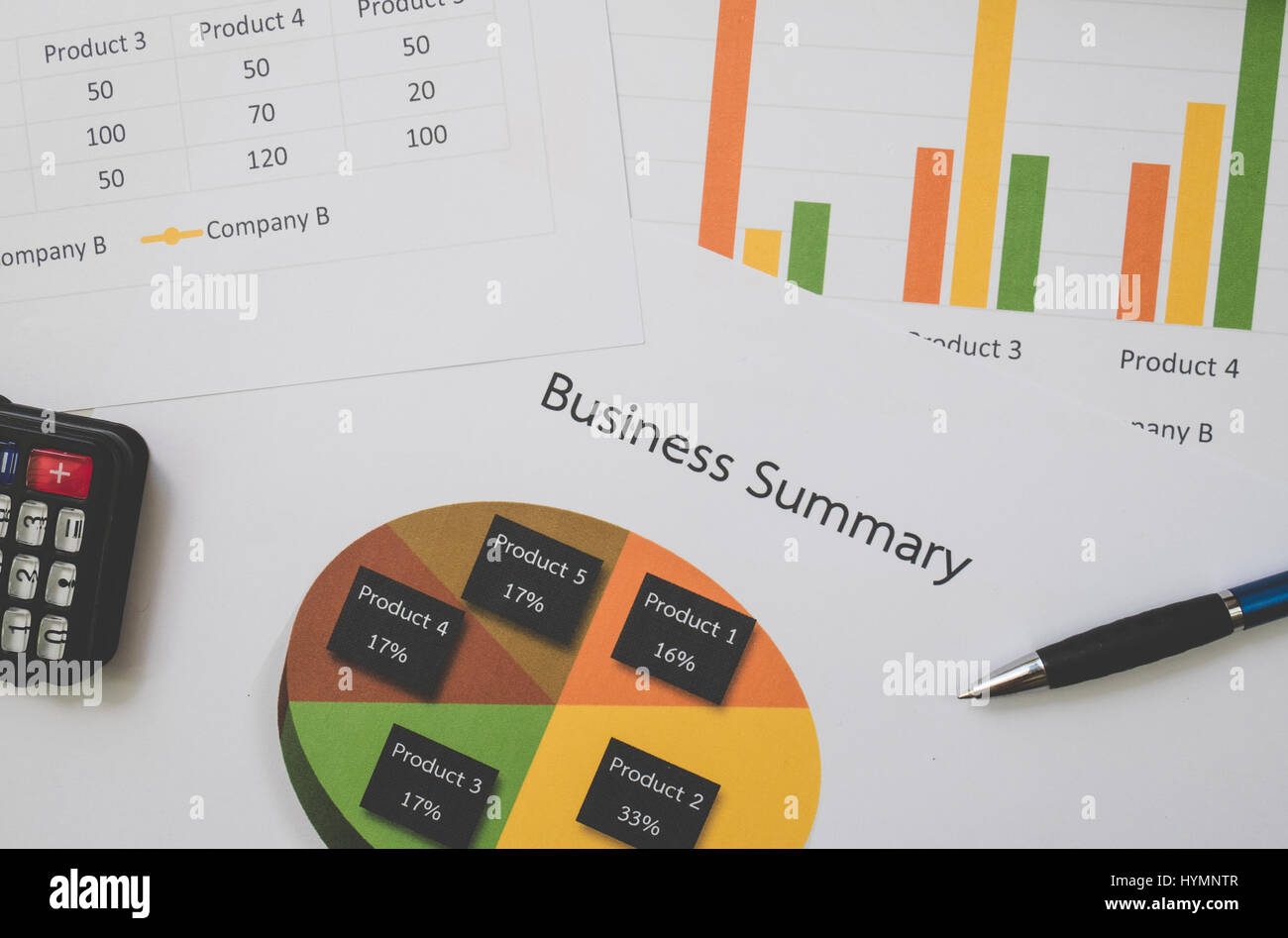 Business summary or Business plan report with Charts and graphs in ...