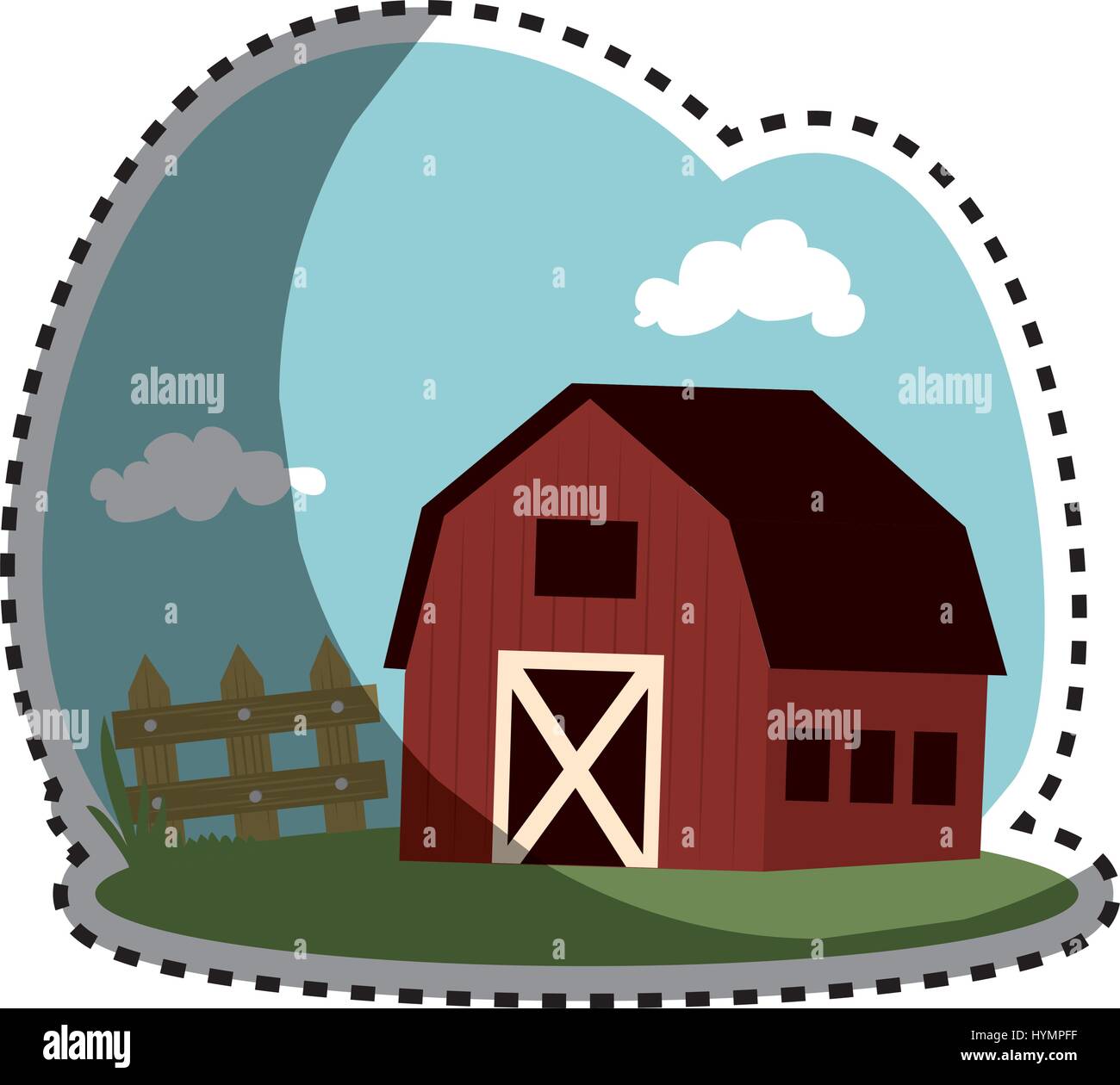 stable building farm icon vector illustration design Stock Vector Image ...