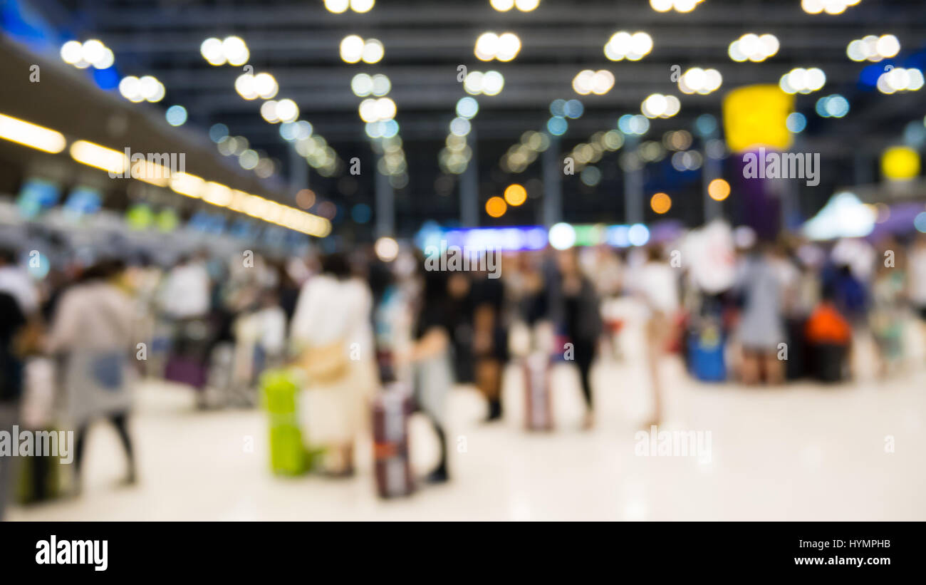 Abstract blur background of international airport Stock Photo - Alamy