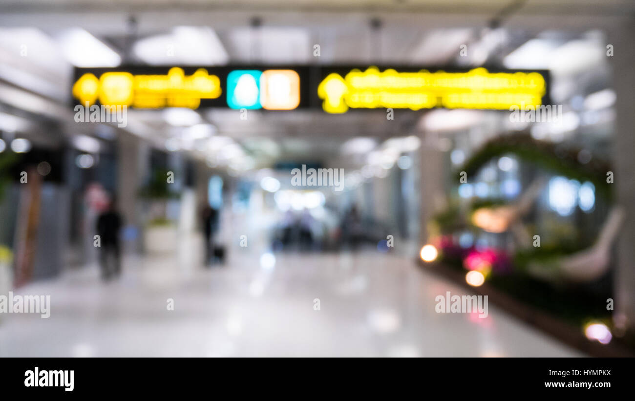 Abstract blur background of international airport Stock Photo - Alamy