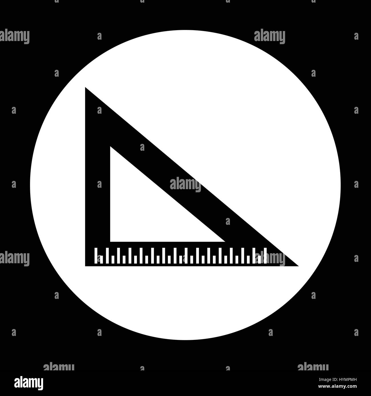 triangle ruler icon Stock Vector Image & Art - Alamy
