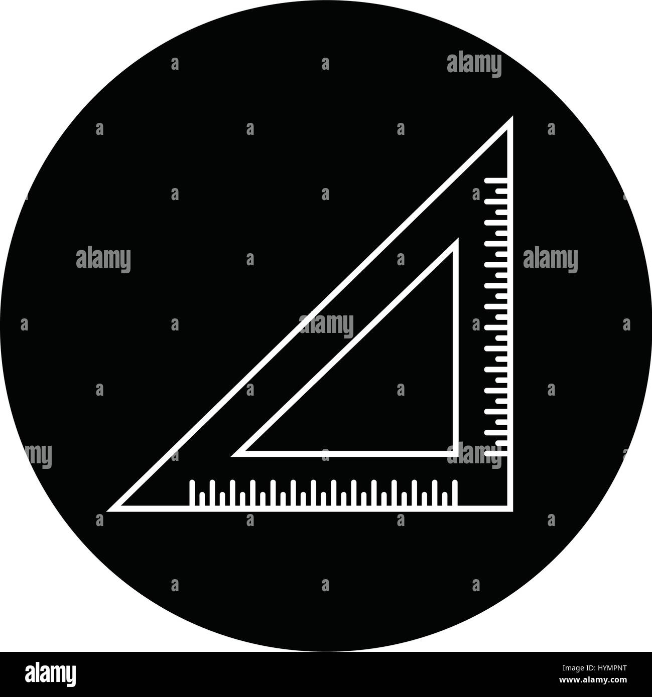 triangle ruler icon Stock Vector Image & Art - Alamy