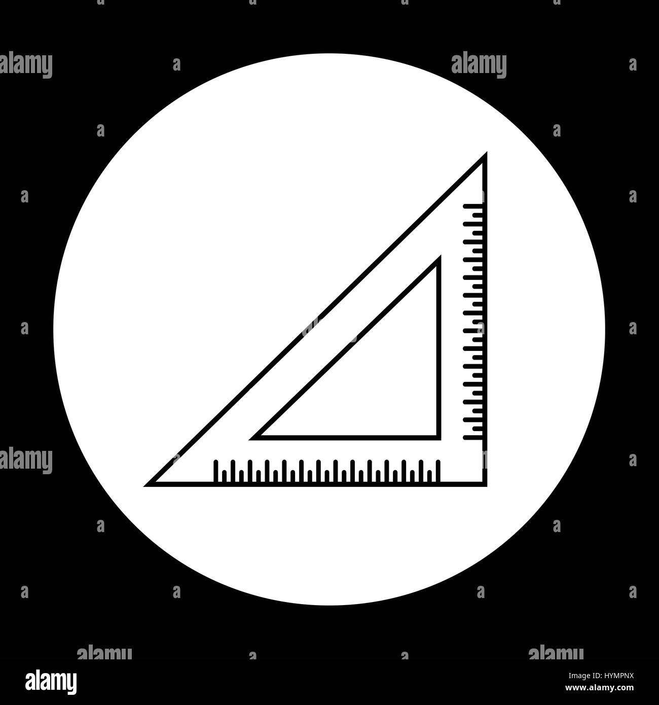 triangle ruler icon Stock Vector Image & Art - Alamy