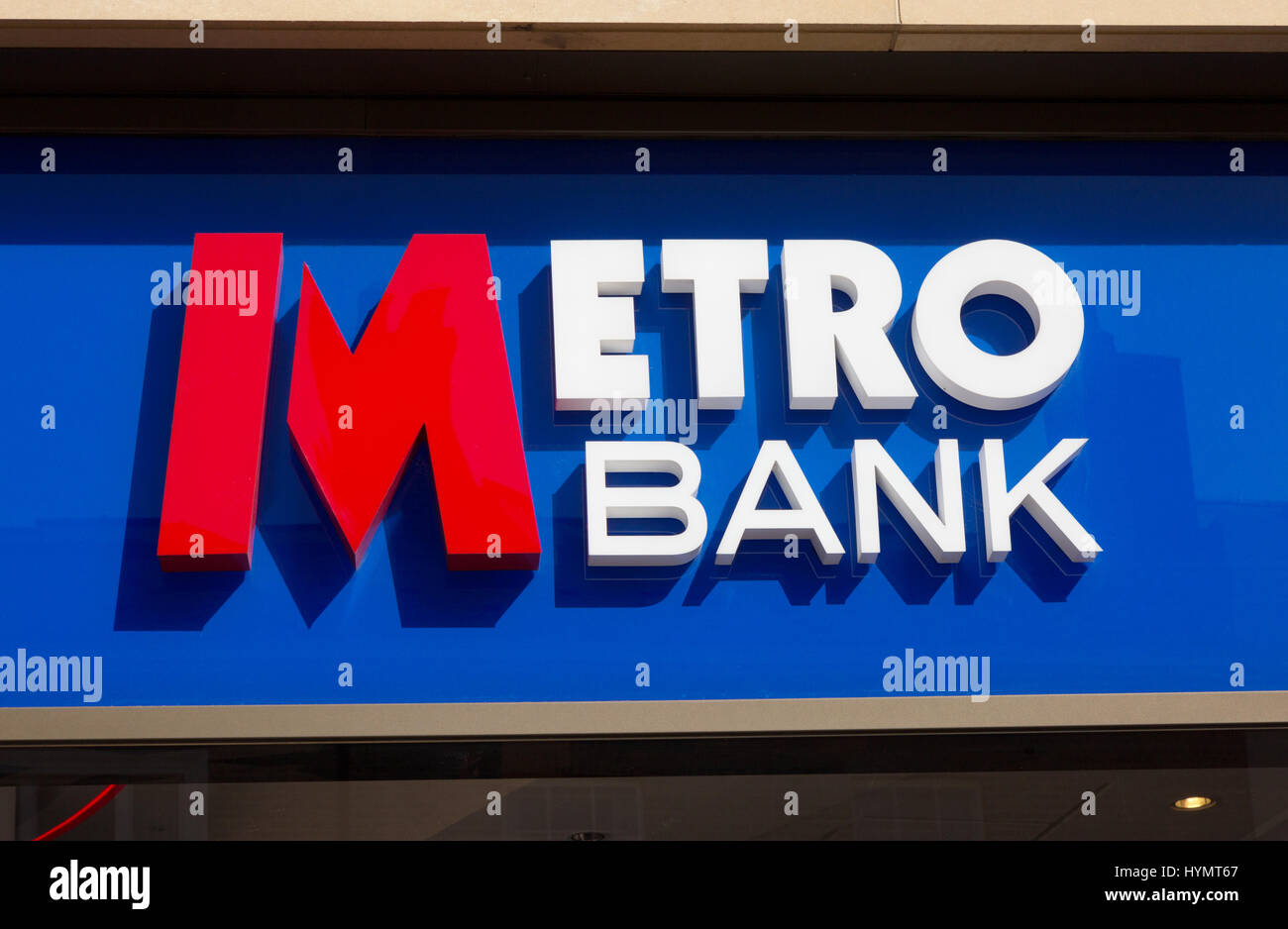Metro Bank sign, UK Stock Photo - Alamy