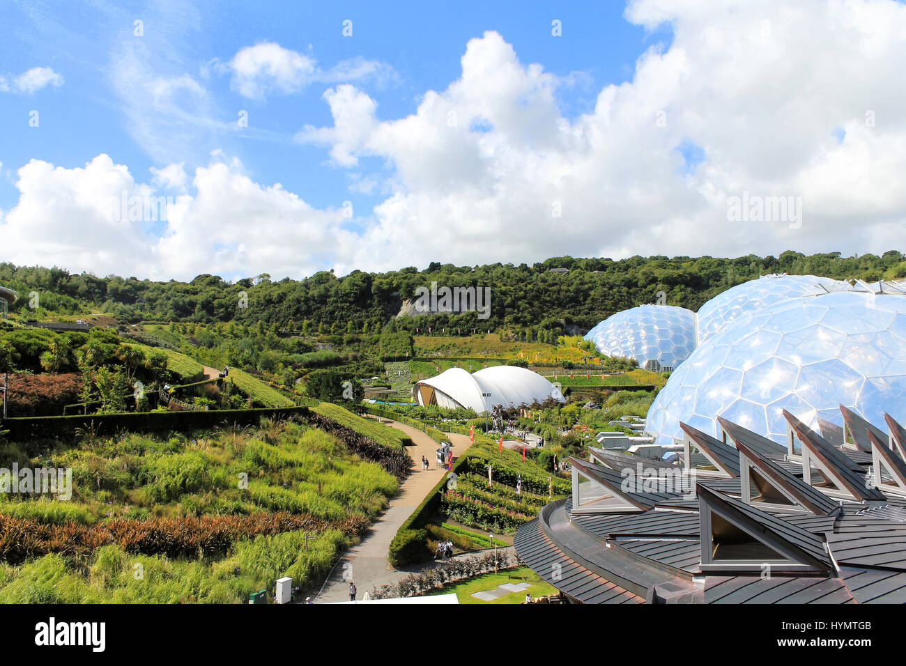 Eden Project, Cornwall, England – August 24, 2010: The world's largest ...