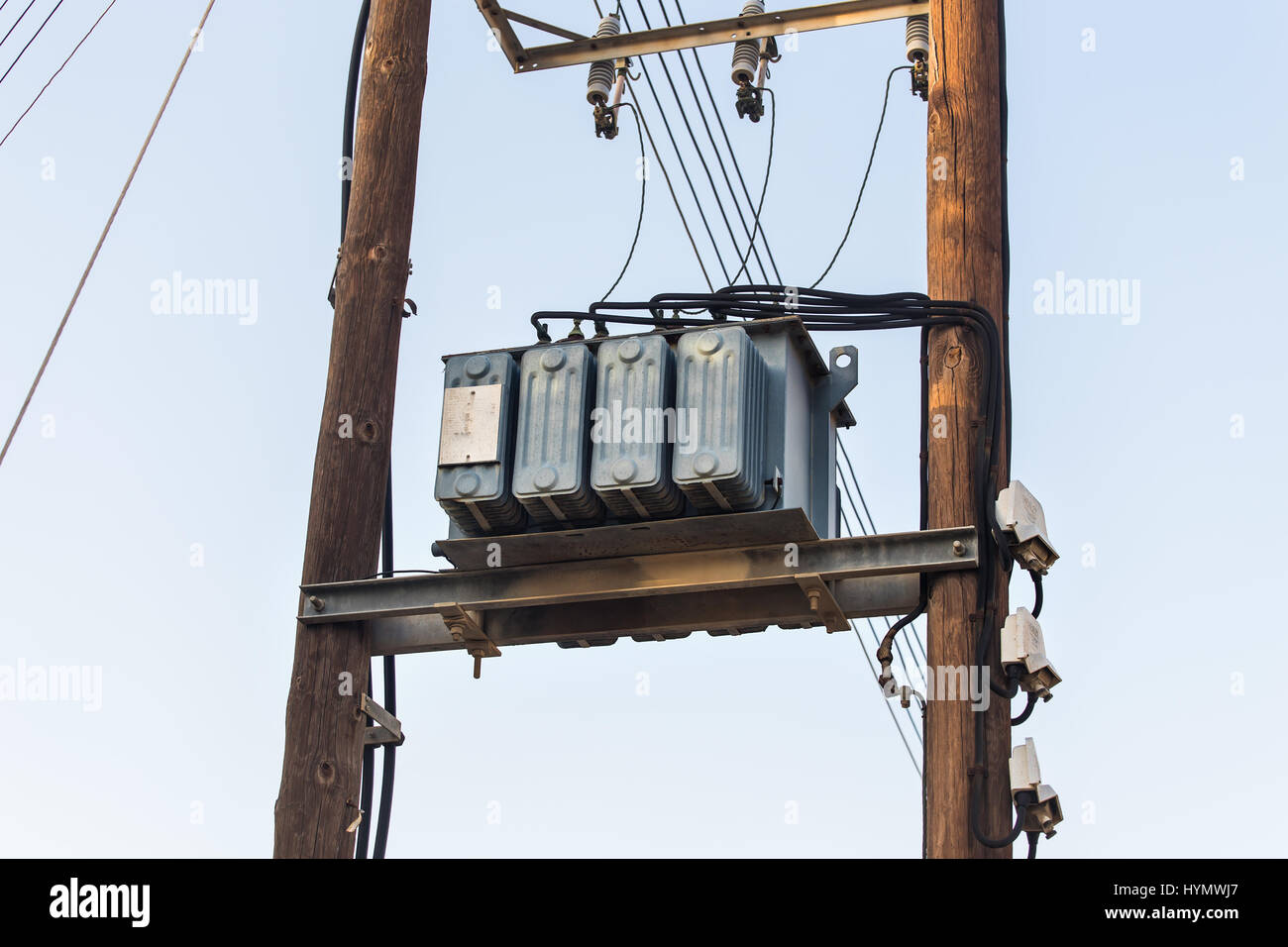 Transformer telegraph pole electricity hi-res stock photography and ...
