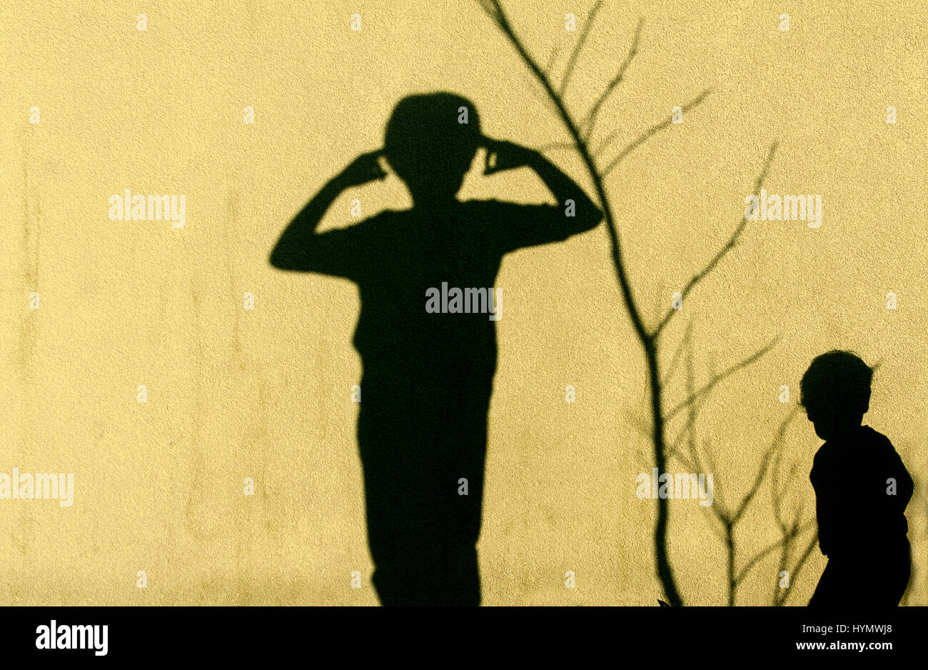 Kids silhouette shadow hi-res stock photography and images - Alamy
