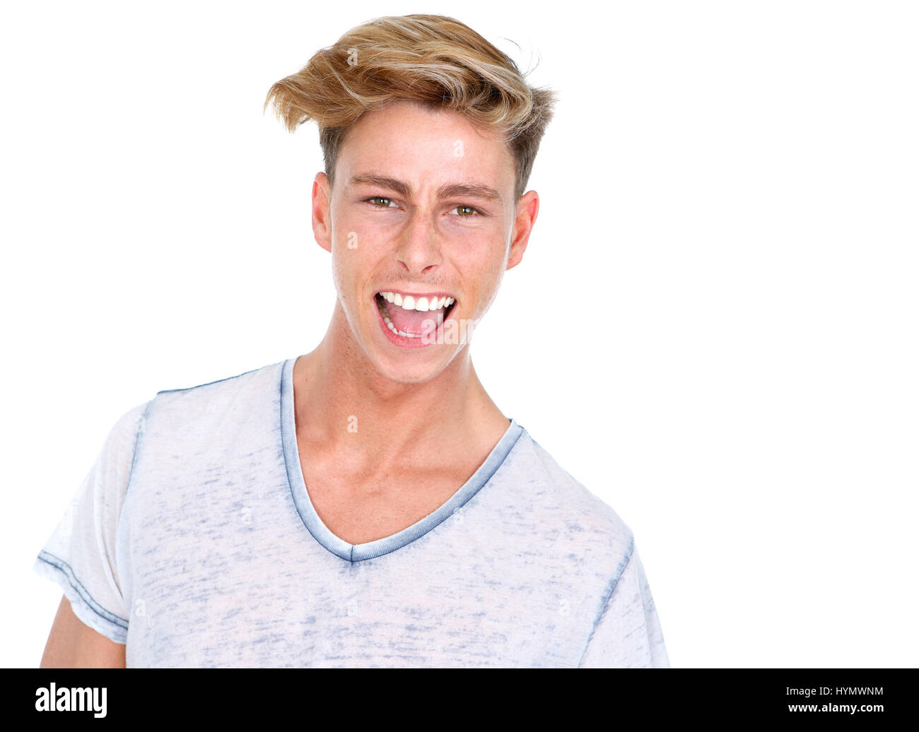 Close up of a man shouting hi-res stock photography and images - Alamy
