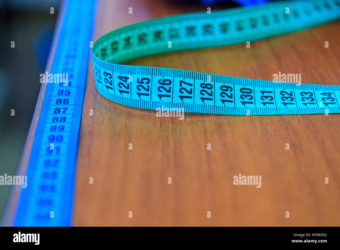 instruments for measuring length on the weaving table Stock Photo - Alamy