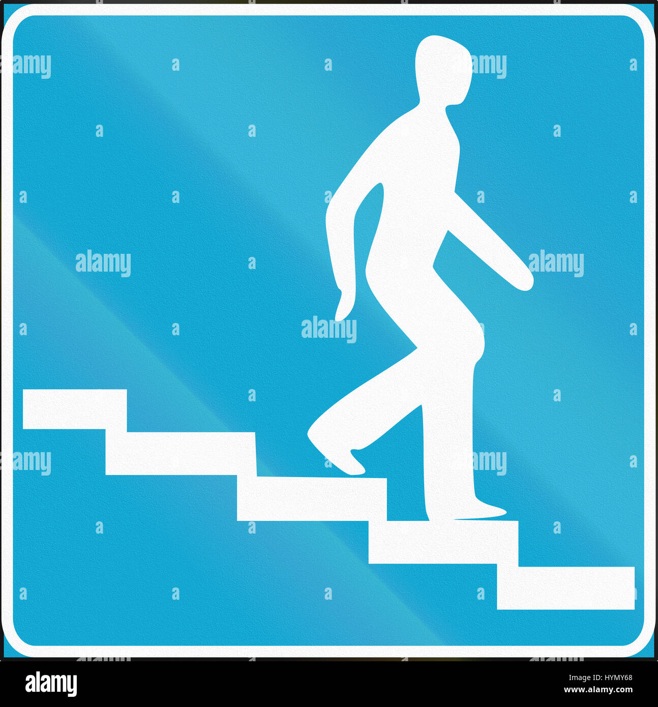 Road sign used in Estonia - Pedestrian underpass Stock Photo - Alamy