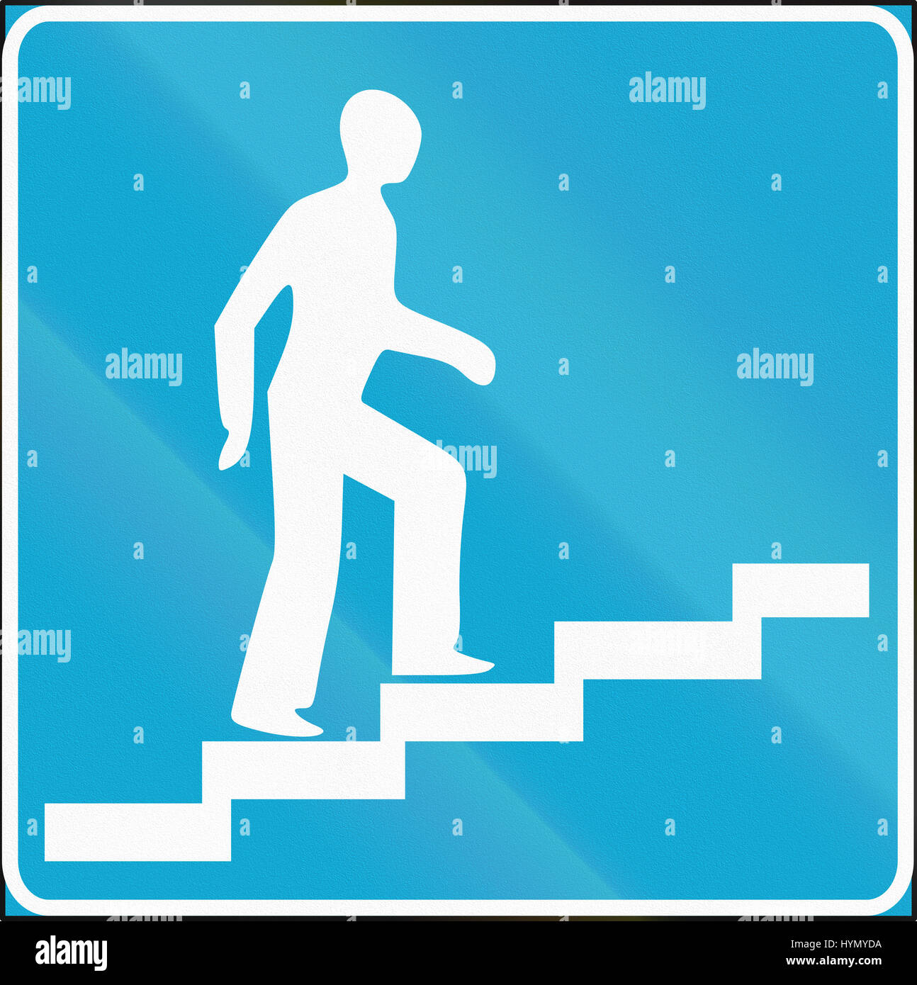 Road sign used in Estonia - Pedestrian underpass Stock Photo - Alamy