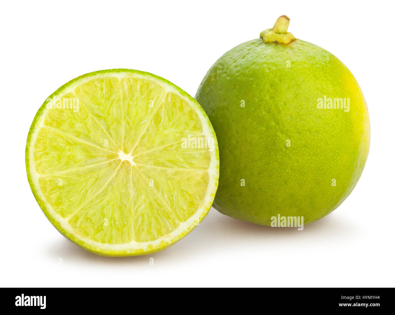 sliced lime isolated Stock Photo - Alamy