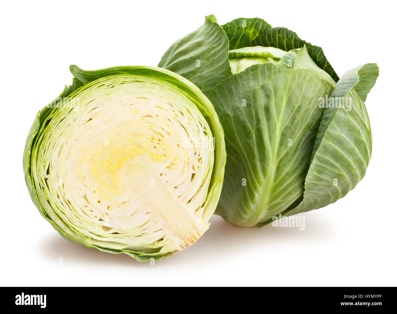sliced cabbage isolated Stock Photo - Alamy