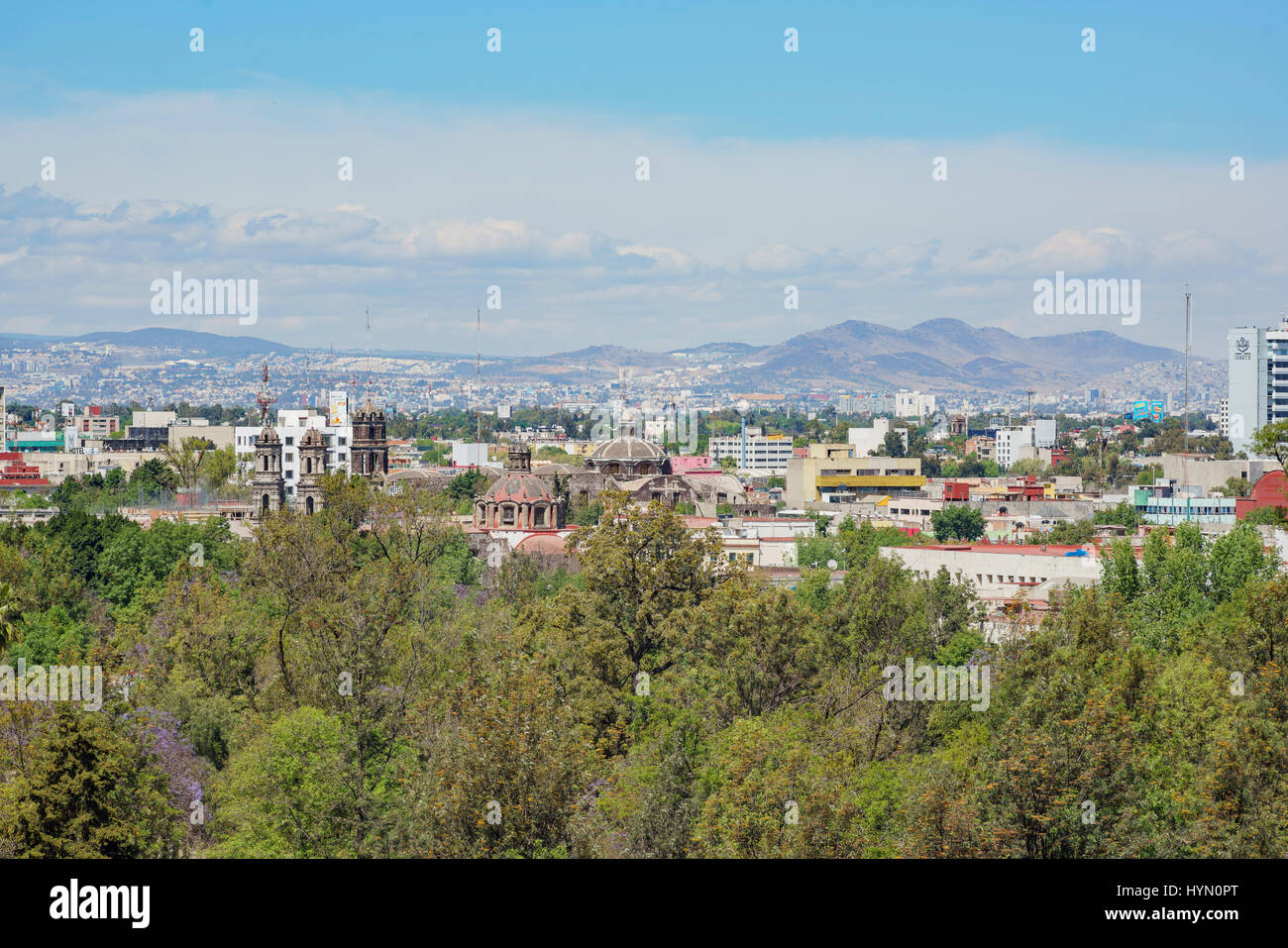 Aerial view of Mexico cityscape from Palace of Fine Art Stock Photo - Alamy